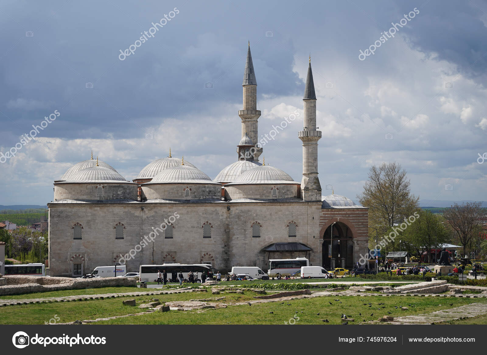 Edirne Turkiye April 2024 Old Mosque Eski Cami Edirne City — Stock ...