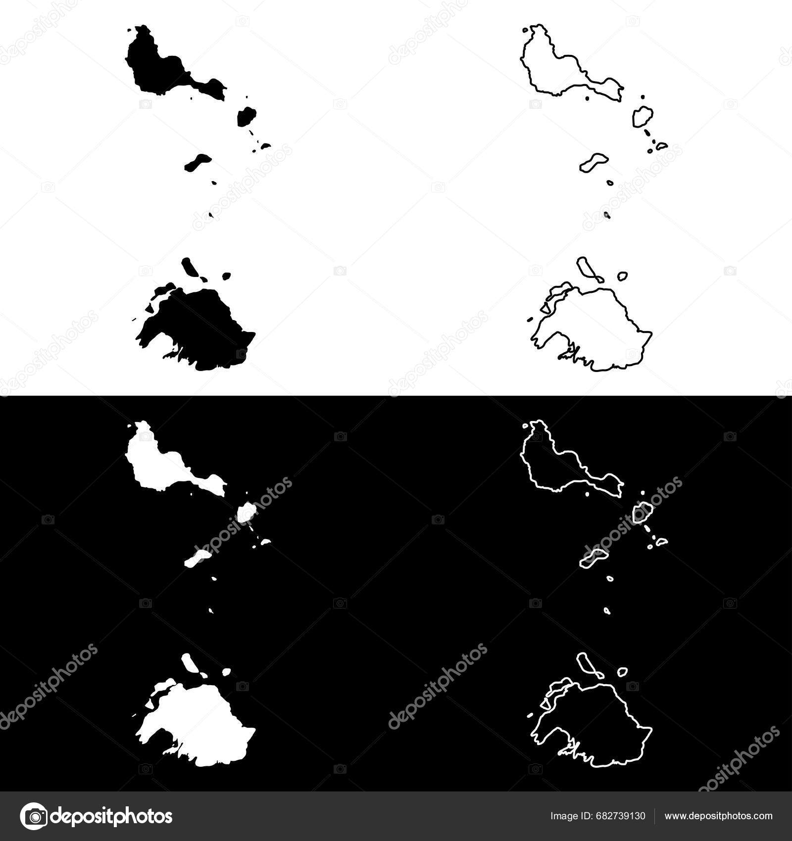 Shefa Province Map Administrative Division Vanuatu Vector Illustration ...