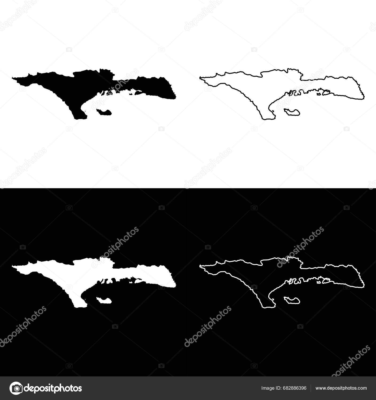 Mapa Departamento Sud Divisão Administrativa Haiti Ilustração Vetorial ...
