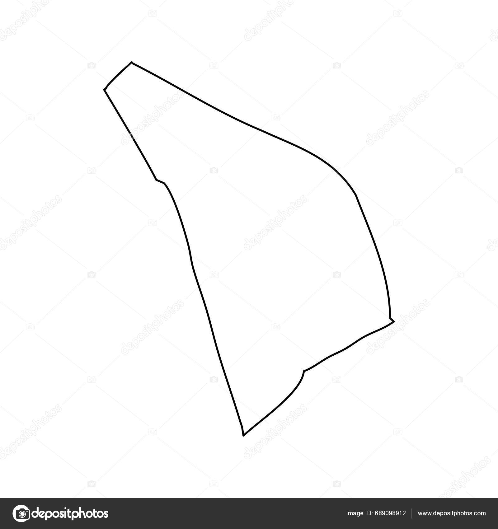 Rafah Governorate Map Administrative Division Palestine Vector ...