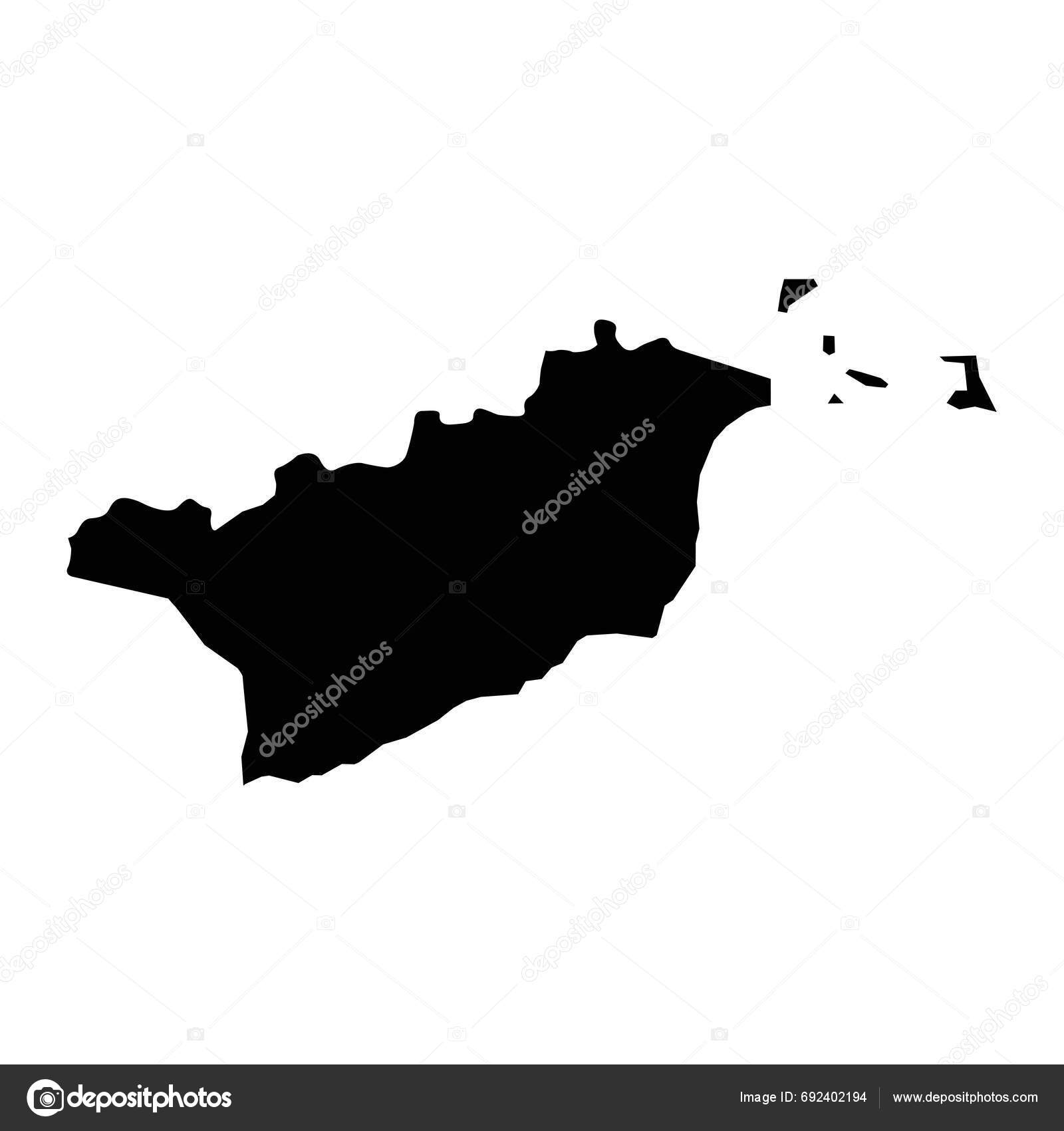 Mapa Distrito Larnaca Divisão Administrativa República Chipre ...