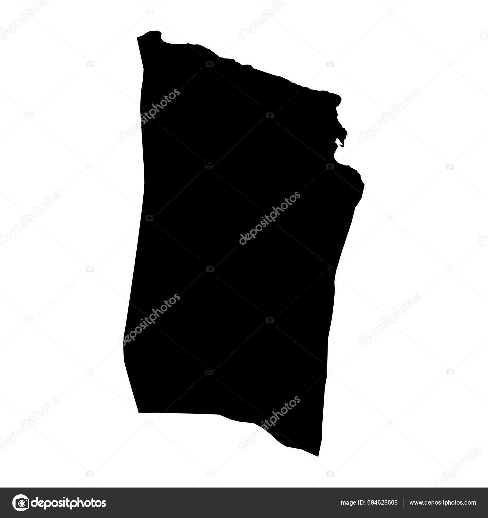 Derna District Map Administrative Division Libya Vector Illustration ...