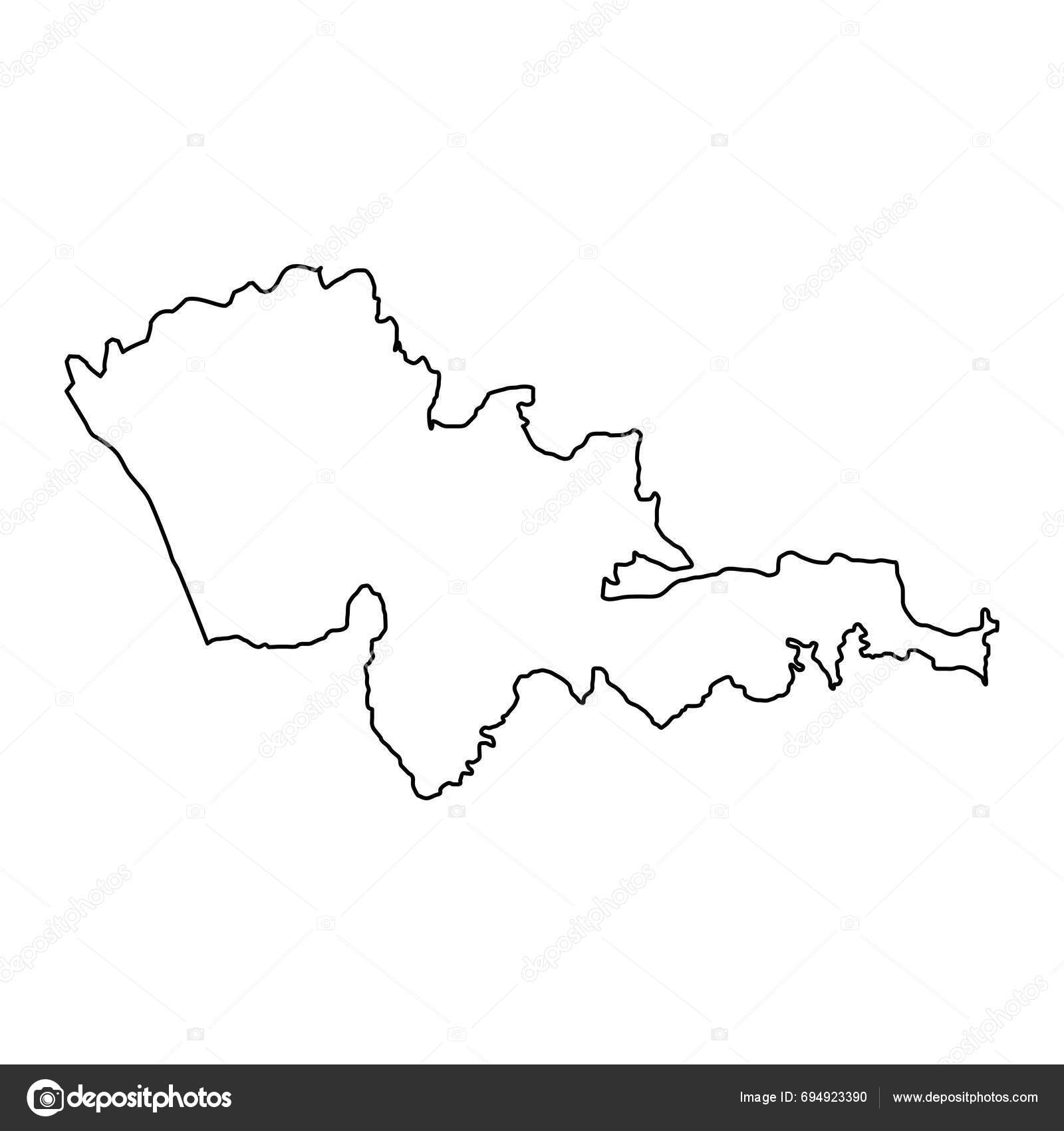 Mafeteng District Map Administrative Division Lesotho Vector ...