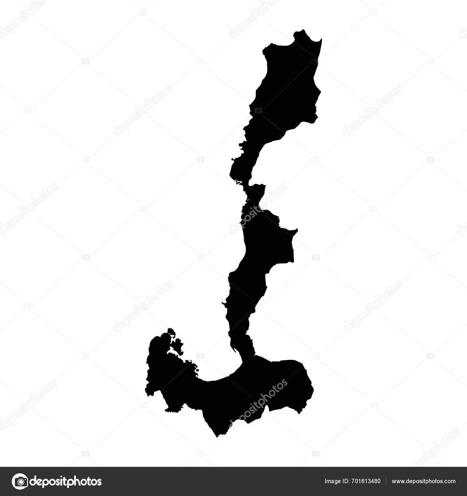 Ilocos Region Map Administrative Division Philippines Vector ...