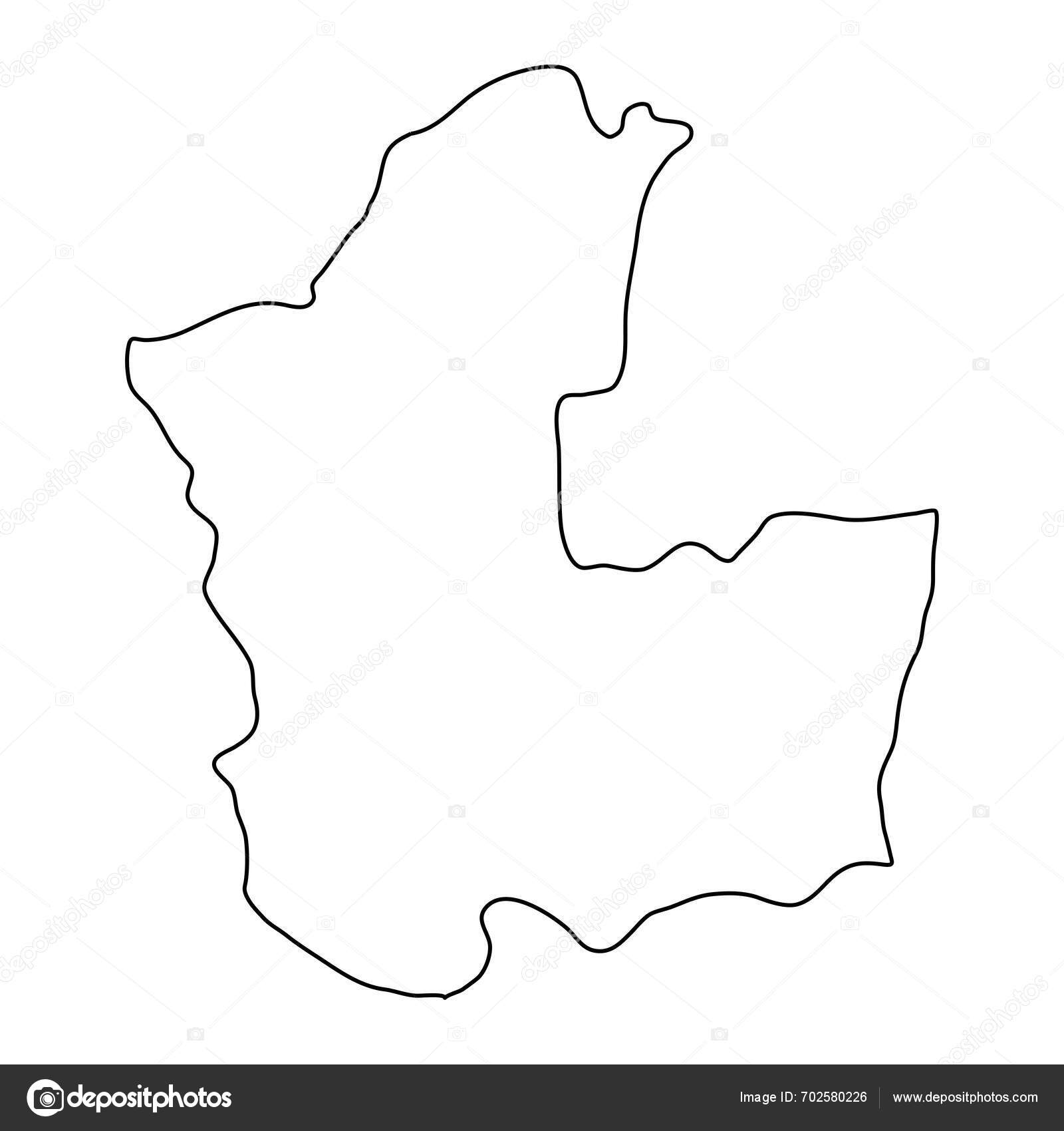 Image vectorielle Carte District Matale Division Administrative Sri ...