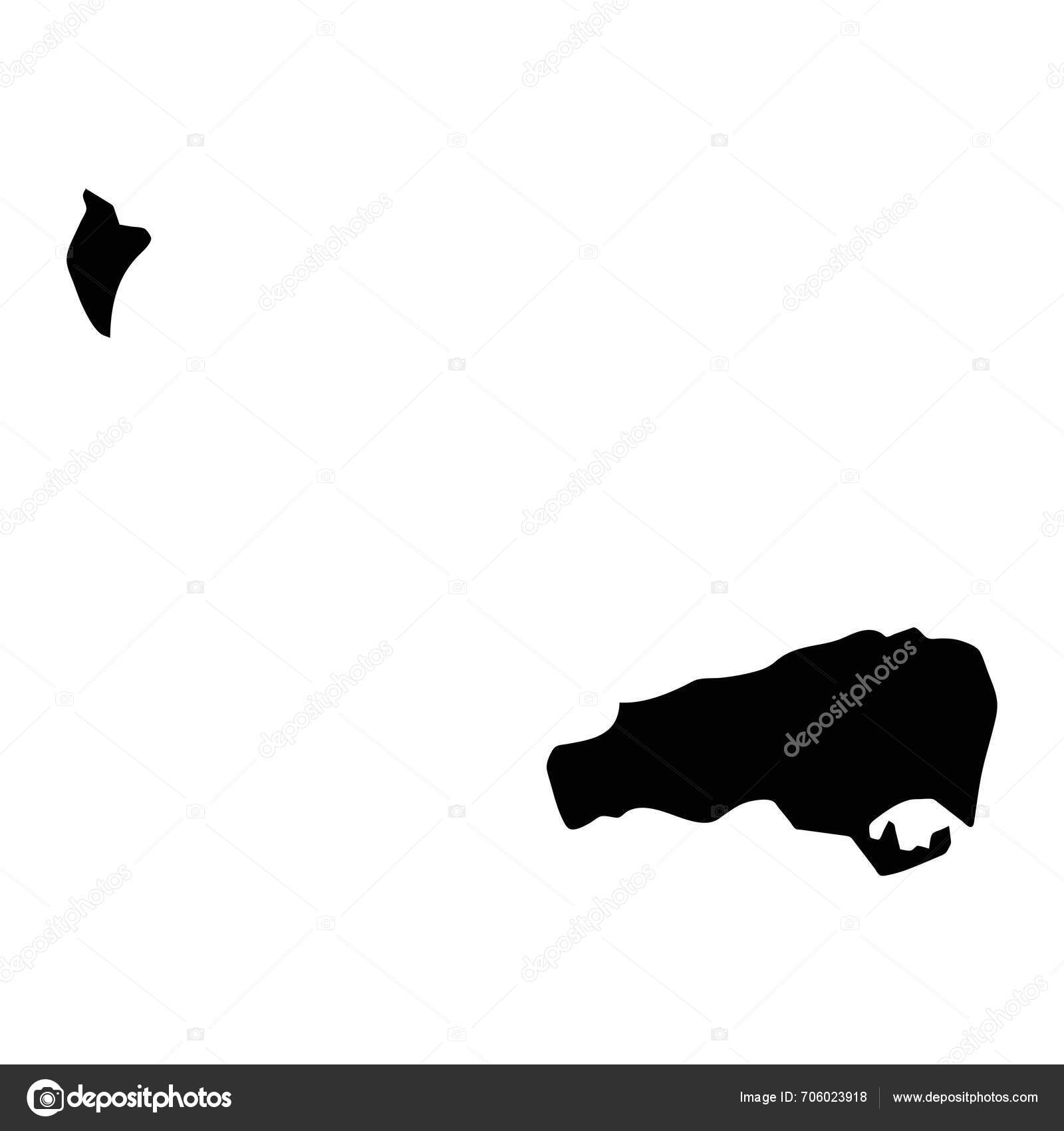 Rum Cay Map Administrative Division Bahamas Vector Illustration Stock ...