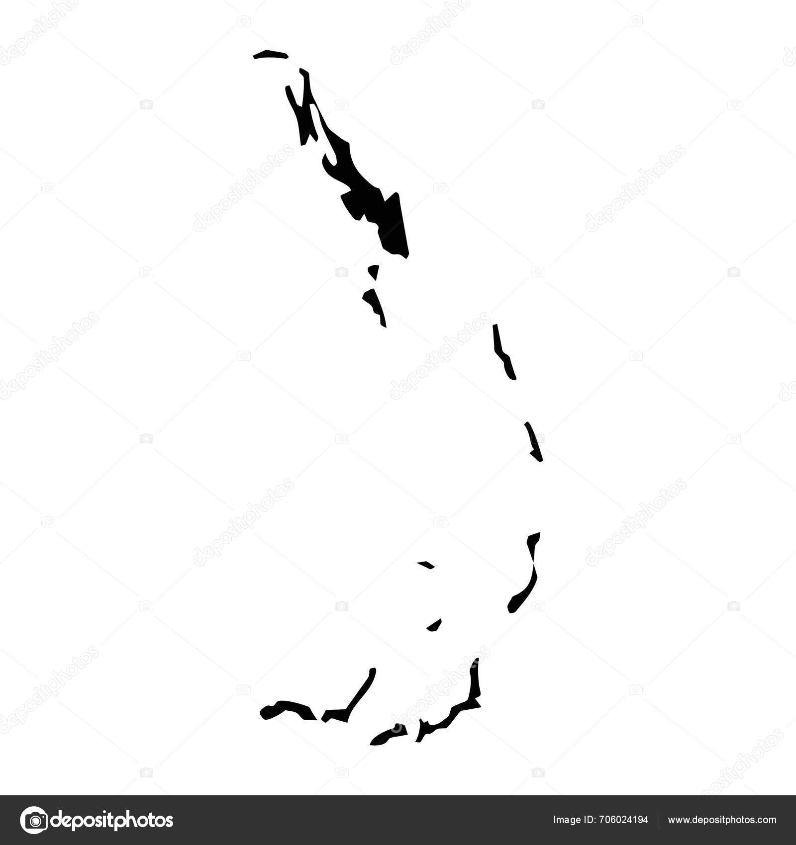 Berry Islands Map Administrative Division Bahamas Vector Illustration ...