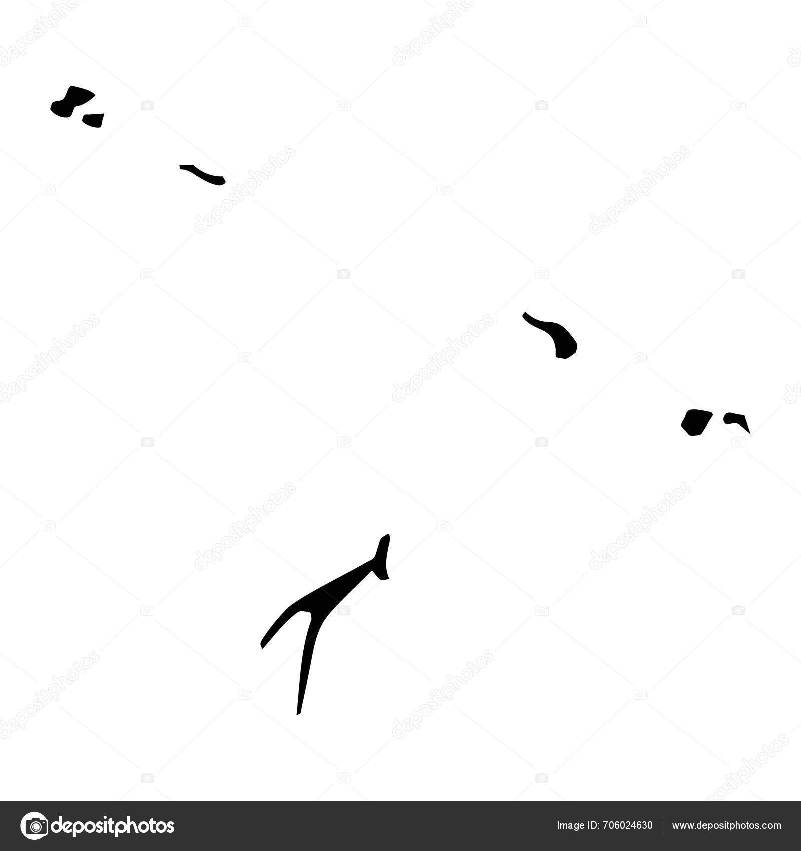 Grand Cay Map Administrative Division Bahamas Vector Illustration Stock ...