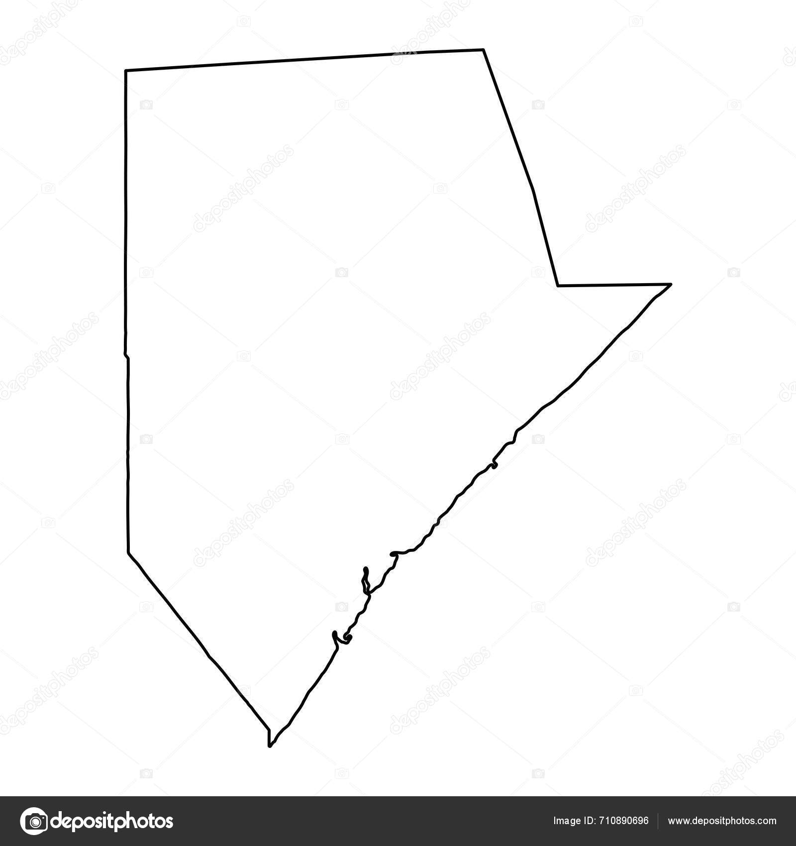 Lower Juba Region Map Administrative Division Somalia Vector ...