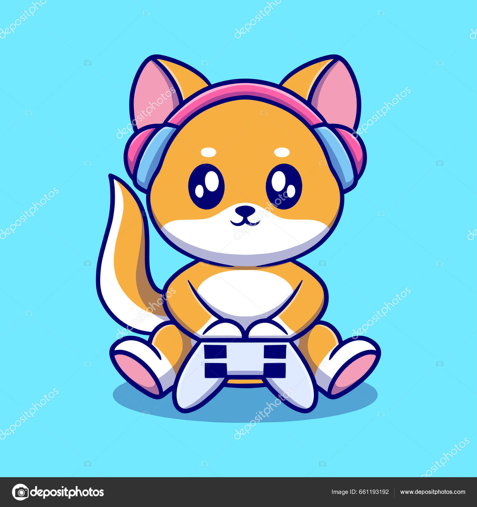 Cute Puppy Playing Game Illustration Stock Vector by ©arinalyusuf06 ...