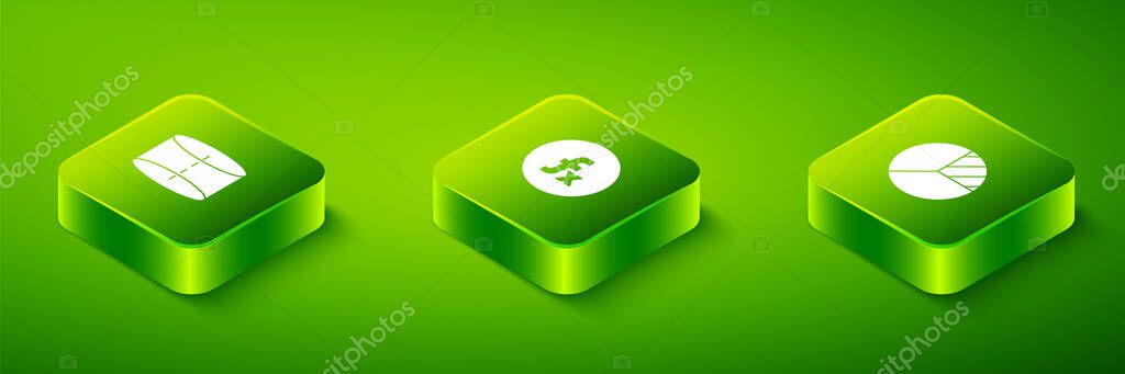 Set Isometric Function mathematical symbol, Pie chart infographic and ...