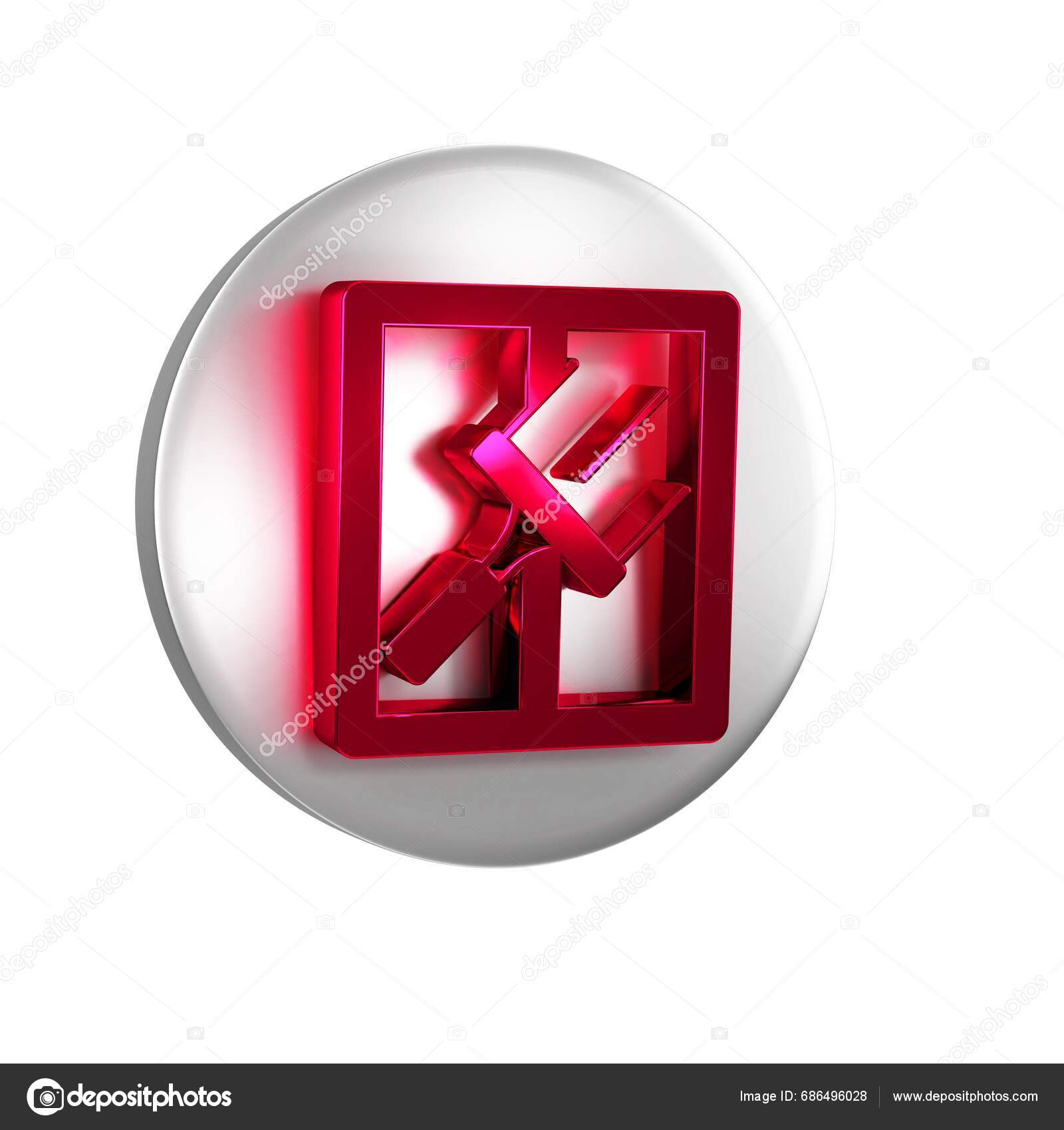 Red Cleaning Service Rubber Cleaner Windows Icon Isolated Transparent ...