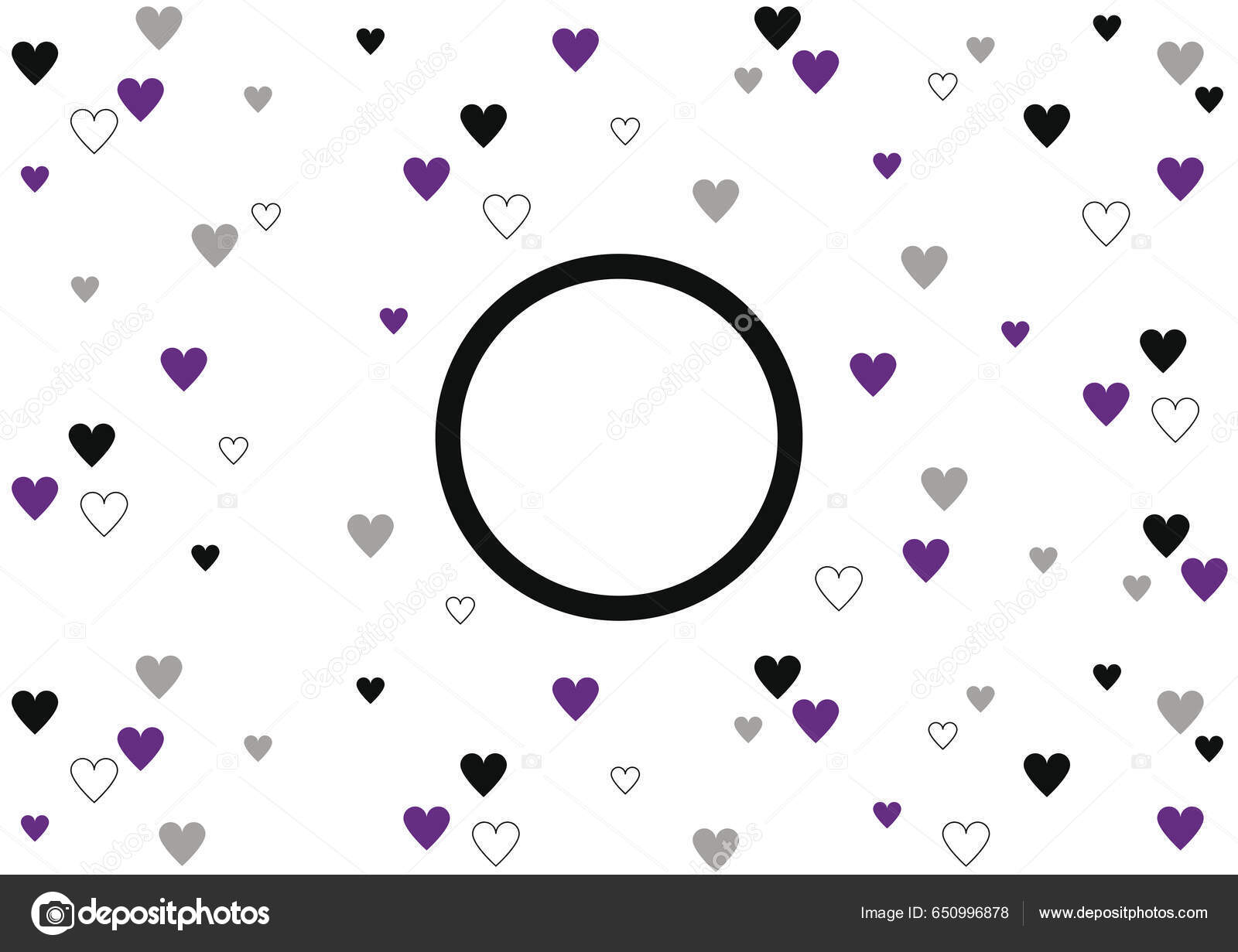 Asexual Background Asexual Pride Flag Colors Asexuality Icon Vector Asexual Stock Vector By