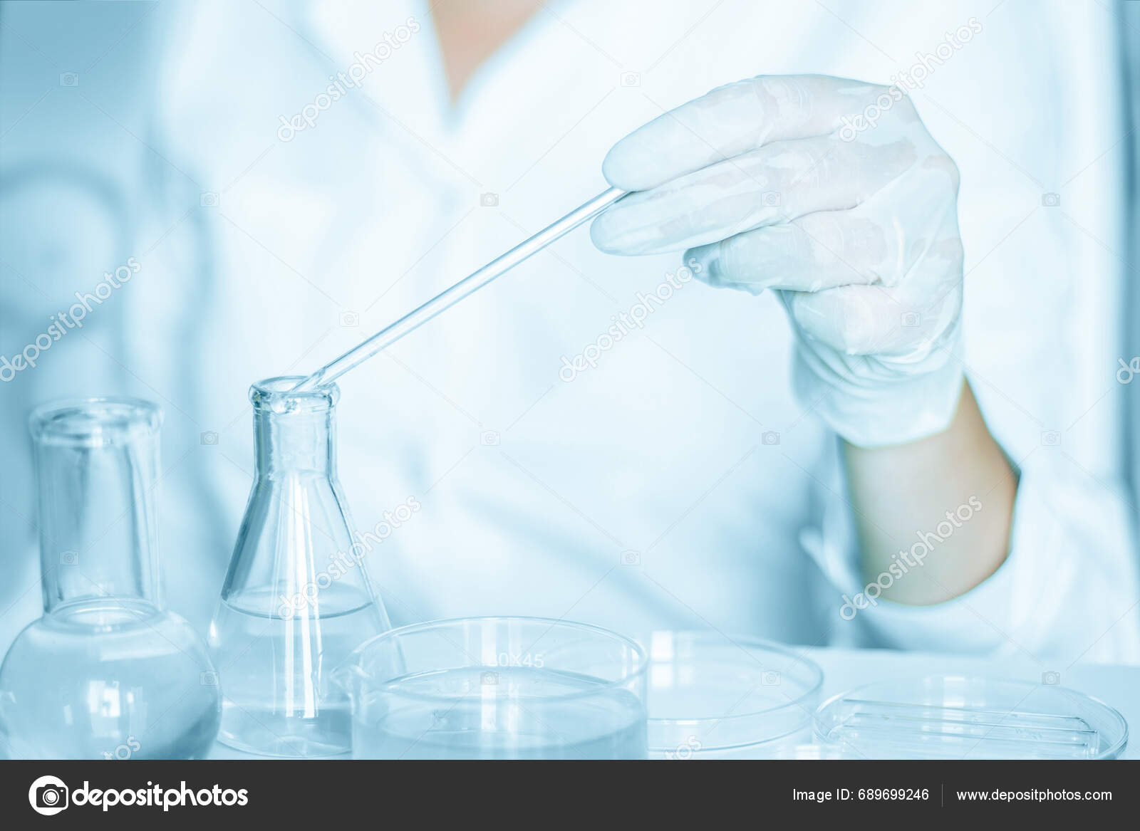 Lab Backdrop Lab Assistant Carries Out Manipulations Laboratory ...