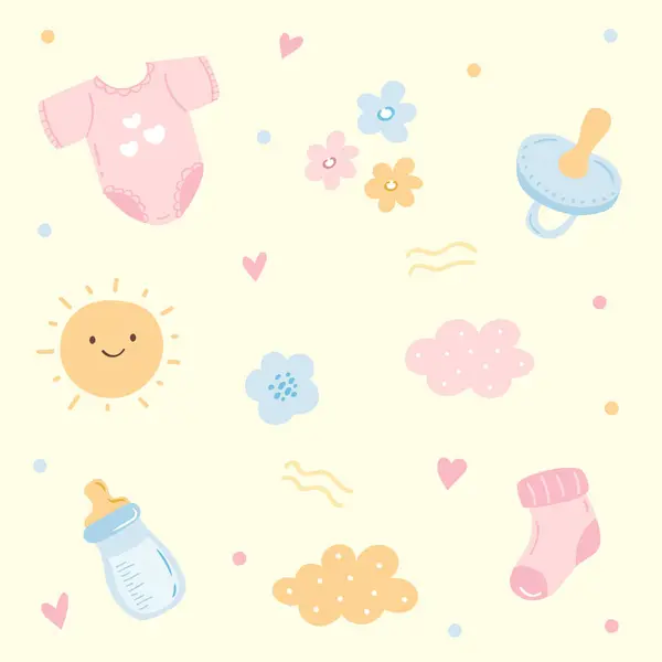 10,141,659 Cute baby patterns Vector Images | Depositphotos