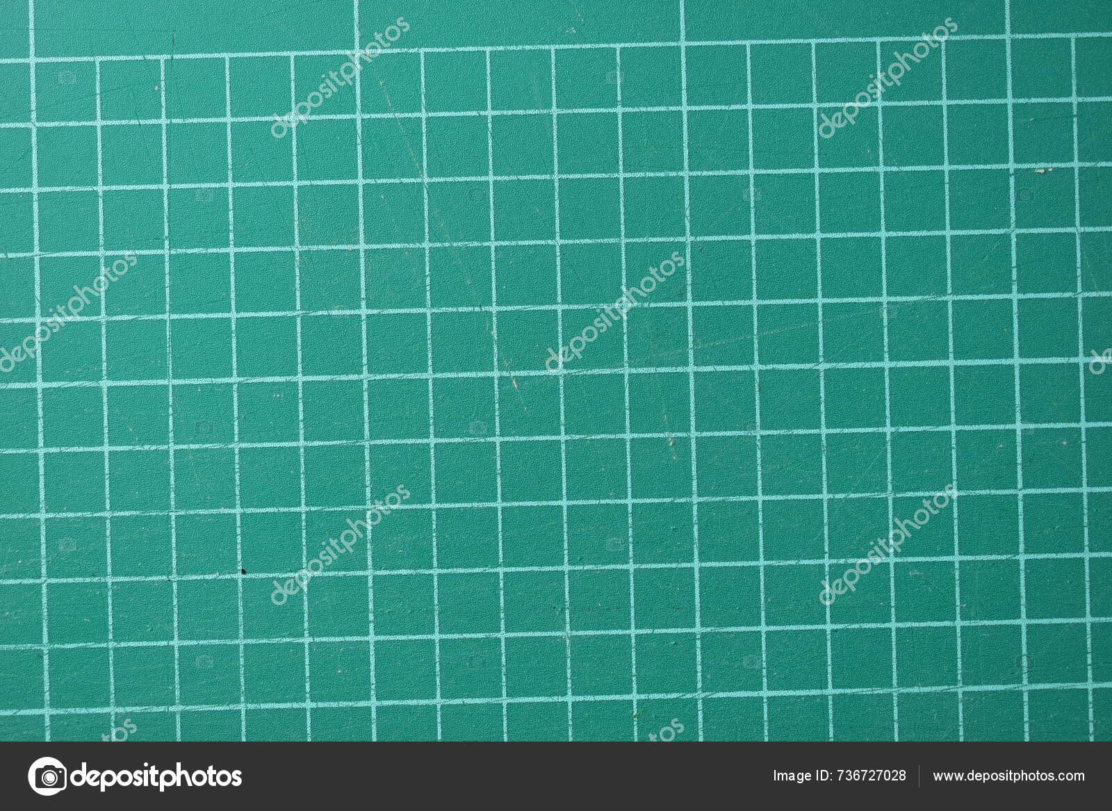 Green Cutting Mat Board Background Line Scale Measure Guide Pattern ...