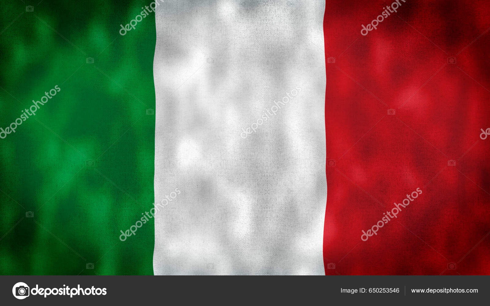 Beautiful View Italy Flag Video Flag Waving Video Italy Flag — Stock ...
