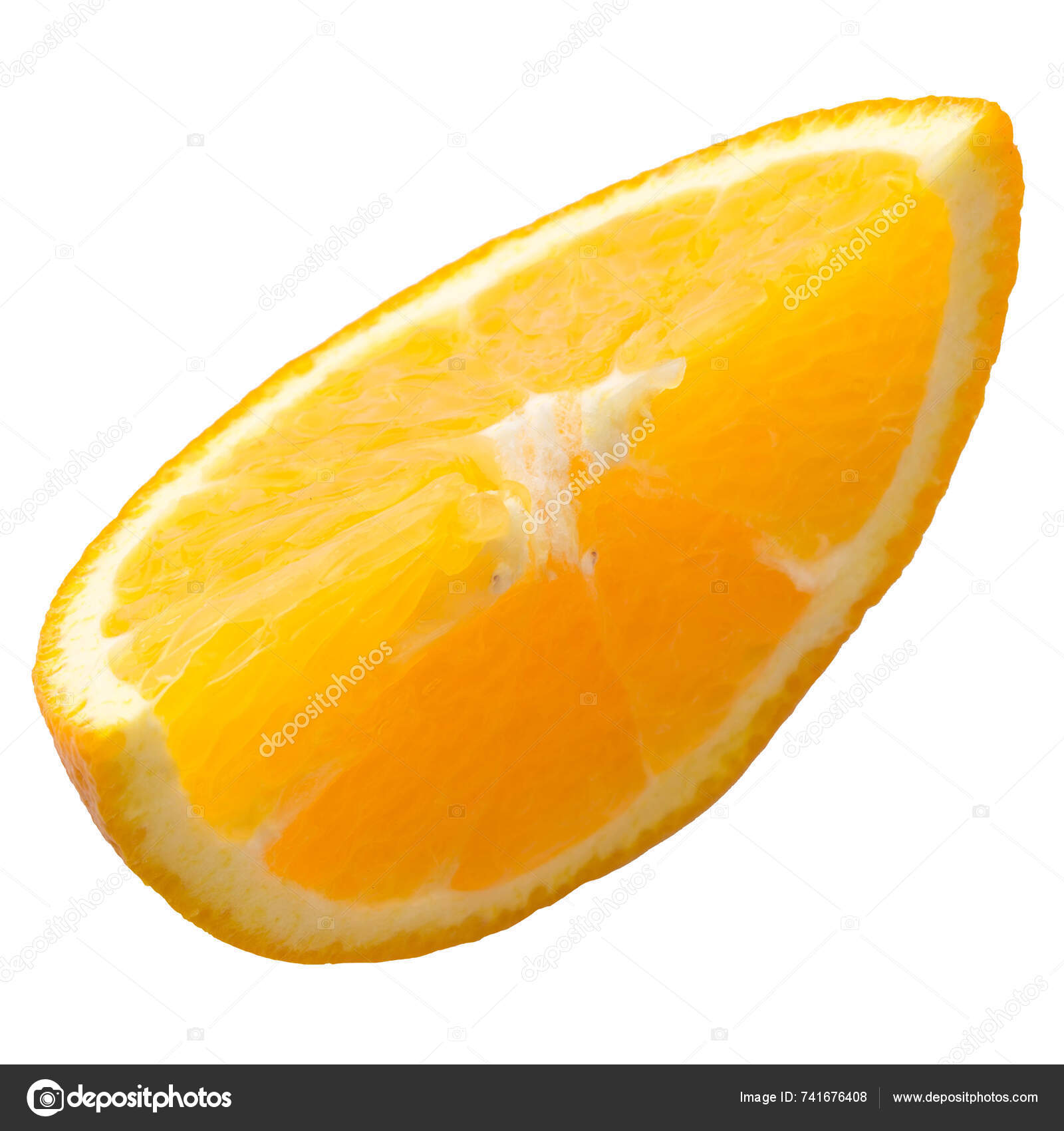 Fresh Sliced Oranges Isolated White Background — Stock Photo ...
