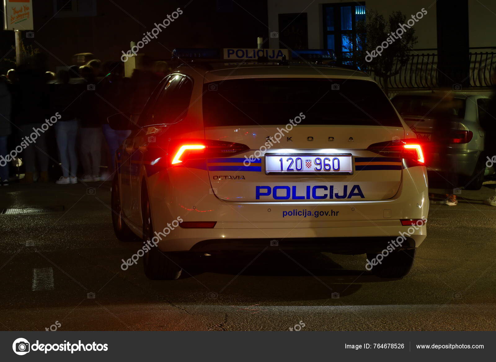 Split Croatia 2024 Croatian Police Night Patrol Croatian Police Sign ...