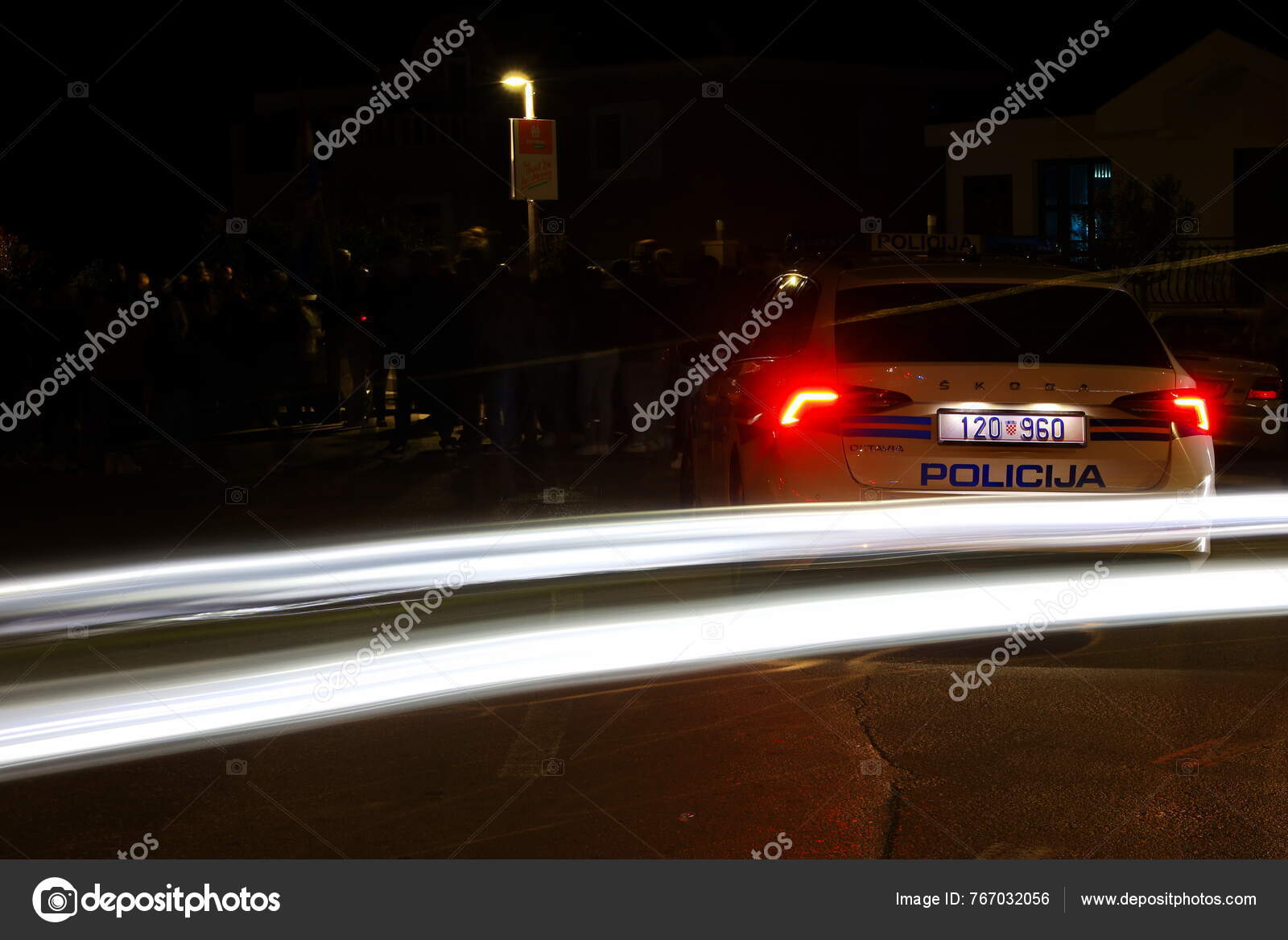 Split Croatia 2024 Croatian Police Night Patrol Croatian Police Sign ...
