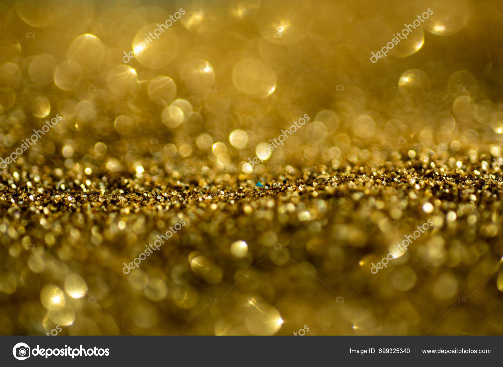 Brillo Dorado Luces Fondo Fondo Gold Glitter Bokeh Oro Claro — Foto de ...