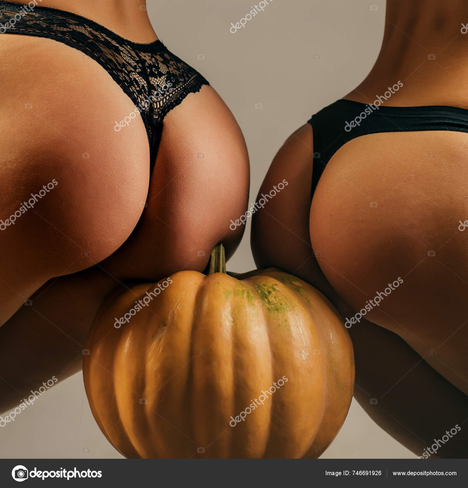 Buttocks Ass Pumpkin Close Pumpkin Ass Sexy Halloween Art Design — Stock Photo © Tverdohlib.com ...