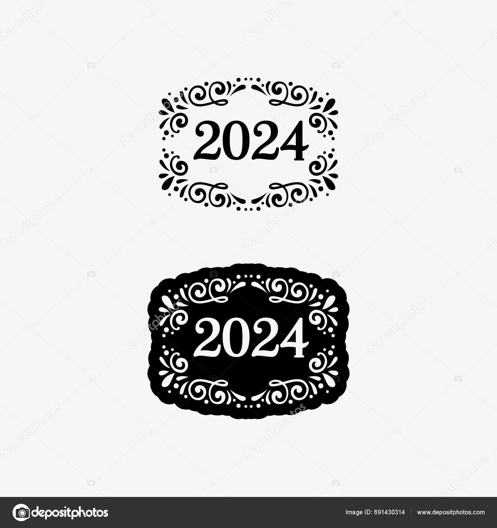 2024 New Year Christmas Logo 2024 Number Design Illustration Stock ... 2024 New Year Christmas Logo 2024 Number Design Illustration Stock ...