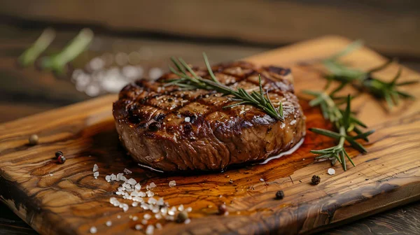 Carne de res cocida gourmet con hierbas y especias 2024