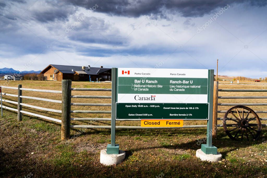 Bar U Ranch Alberta Canada, 16 de octubre de 2022: Parques Canada ...