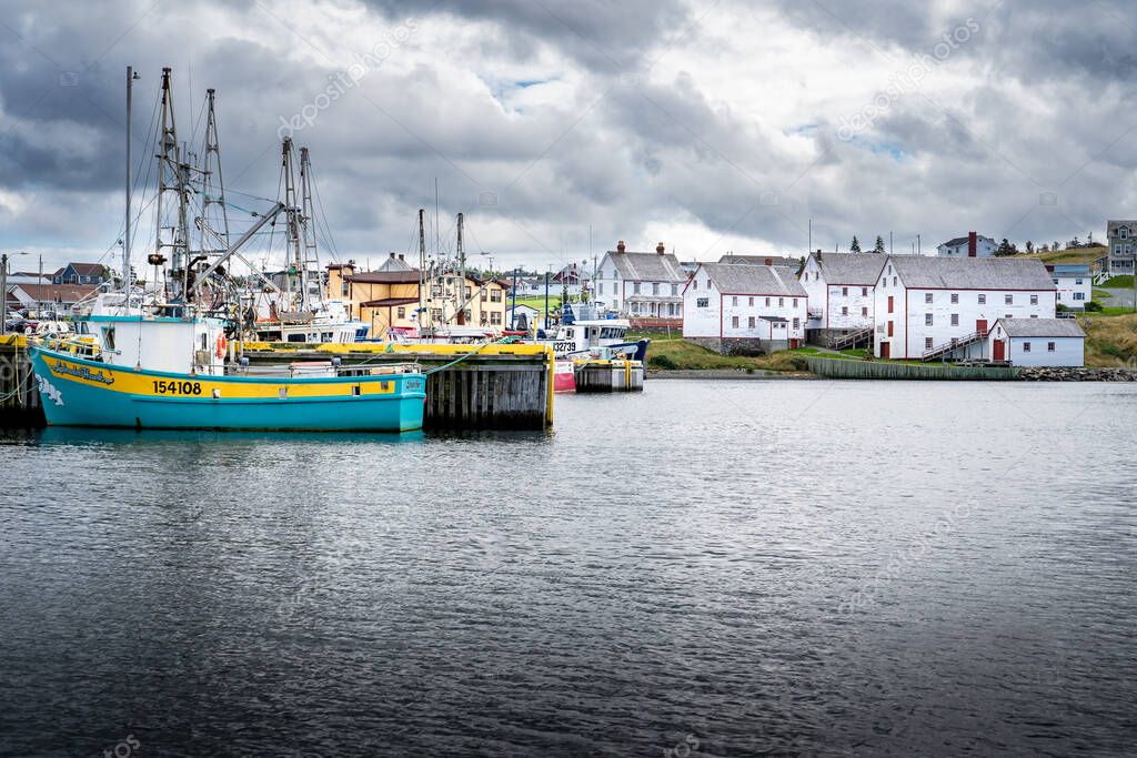 Bonavista Terranova Canadá, 24 de septiembre de 2022: Vista del puerto ...