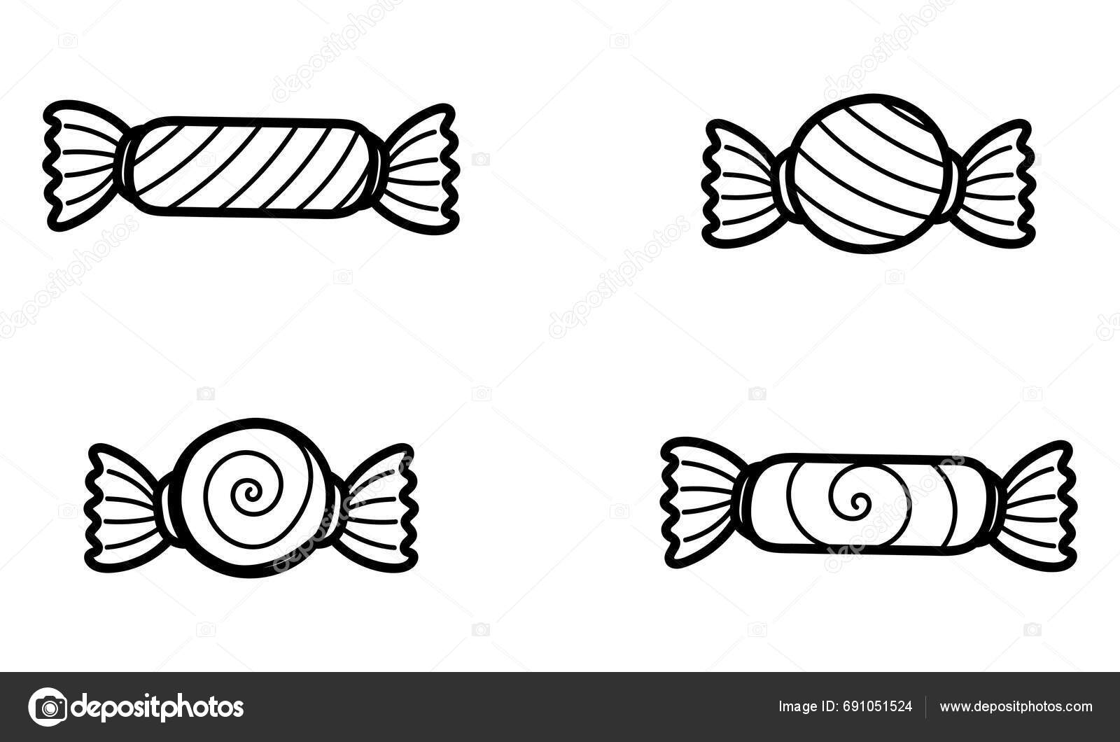 Collection Hand Drawn Candy Stock Vector by ©rizkidianpratama1602@gmail ...