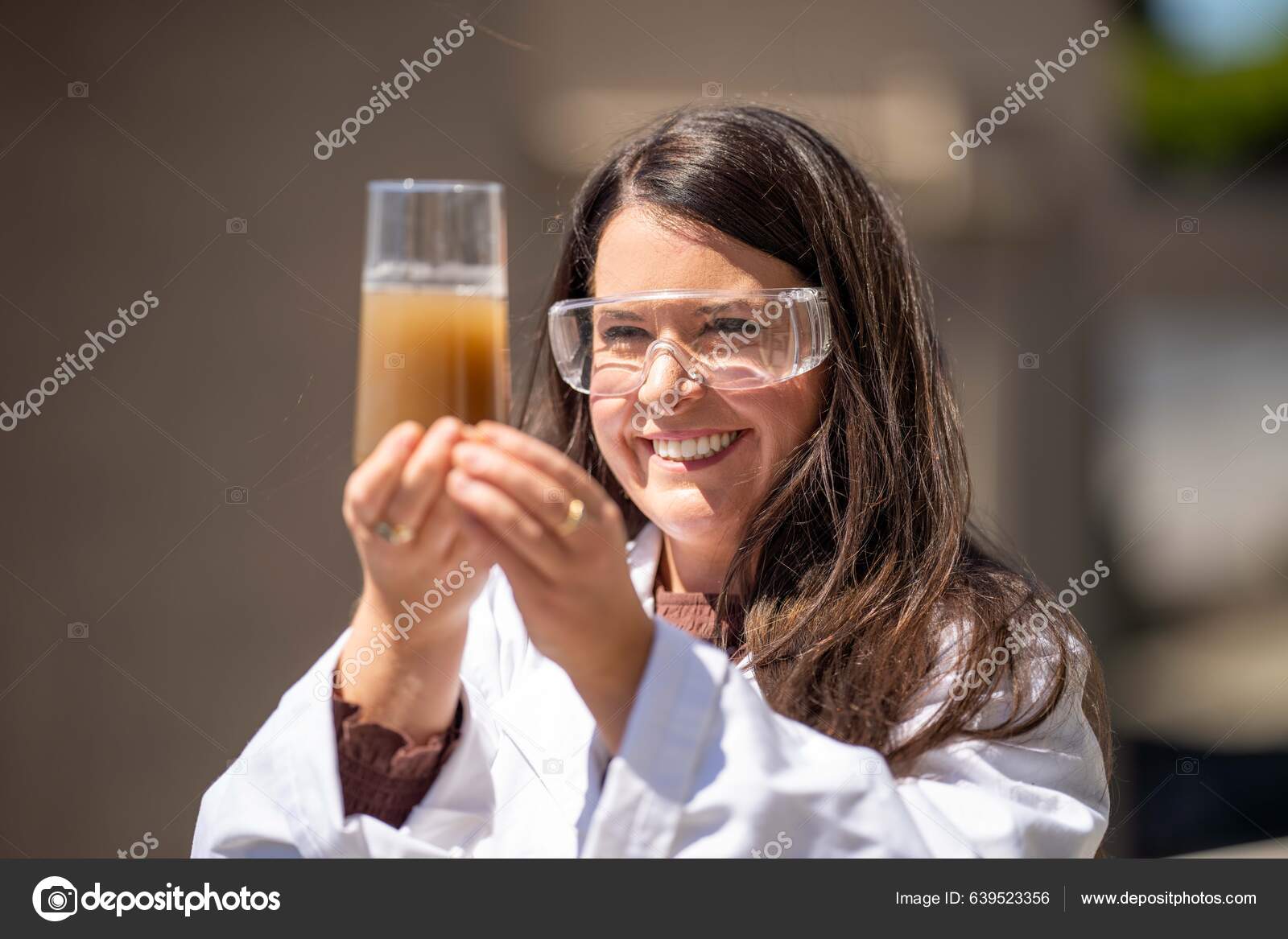 Female Soil Scientist Pipette Soil Solution Laboratory Scientist ...