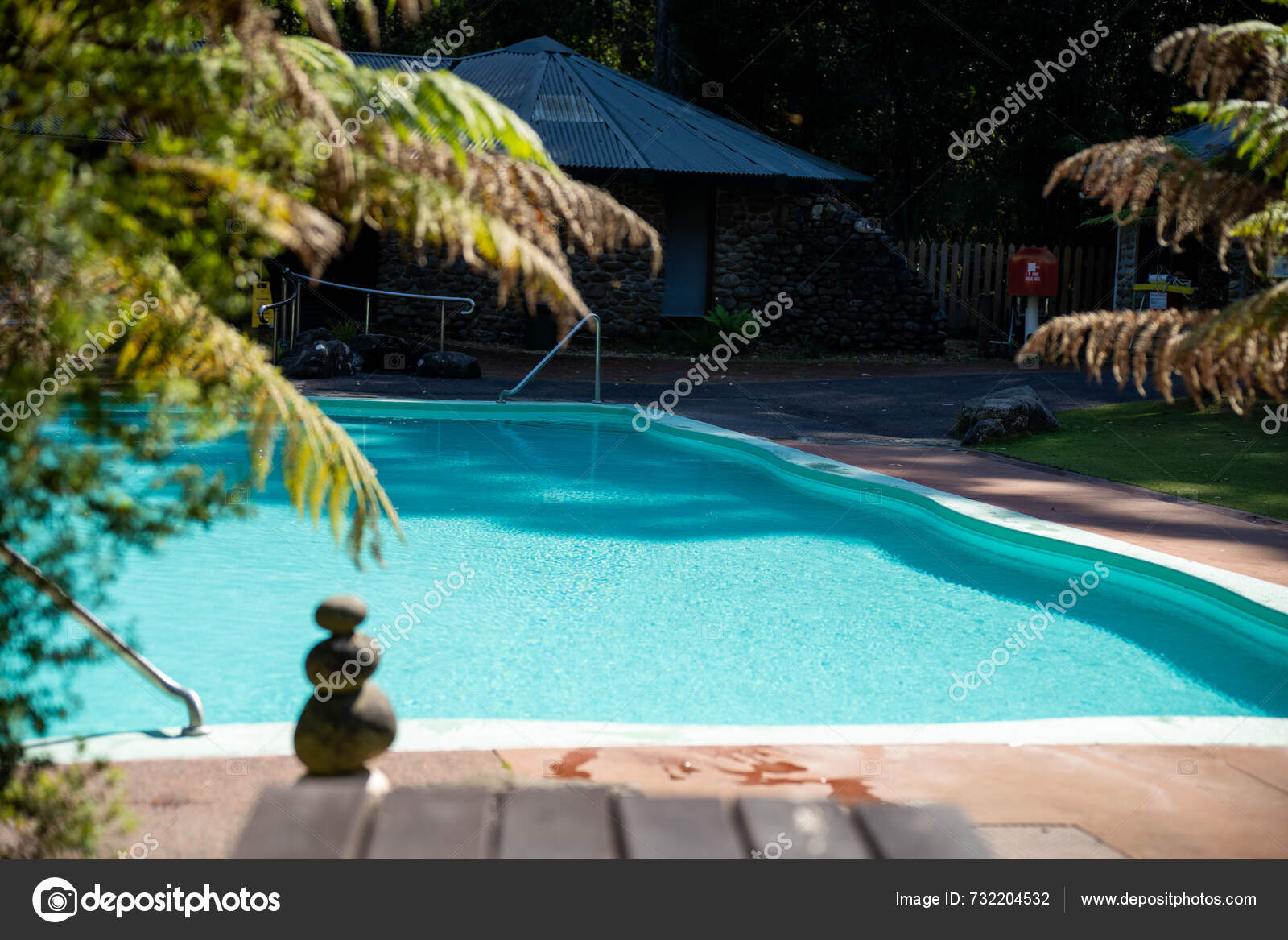 Outdoor Swimming Pool Forest National Park — Stock Photo © wedge #732204532