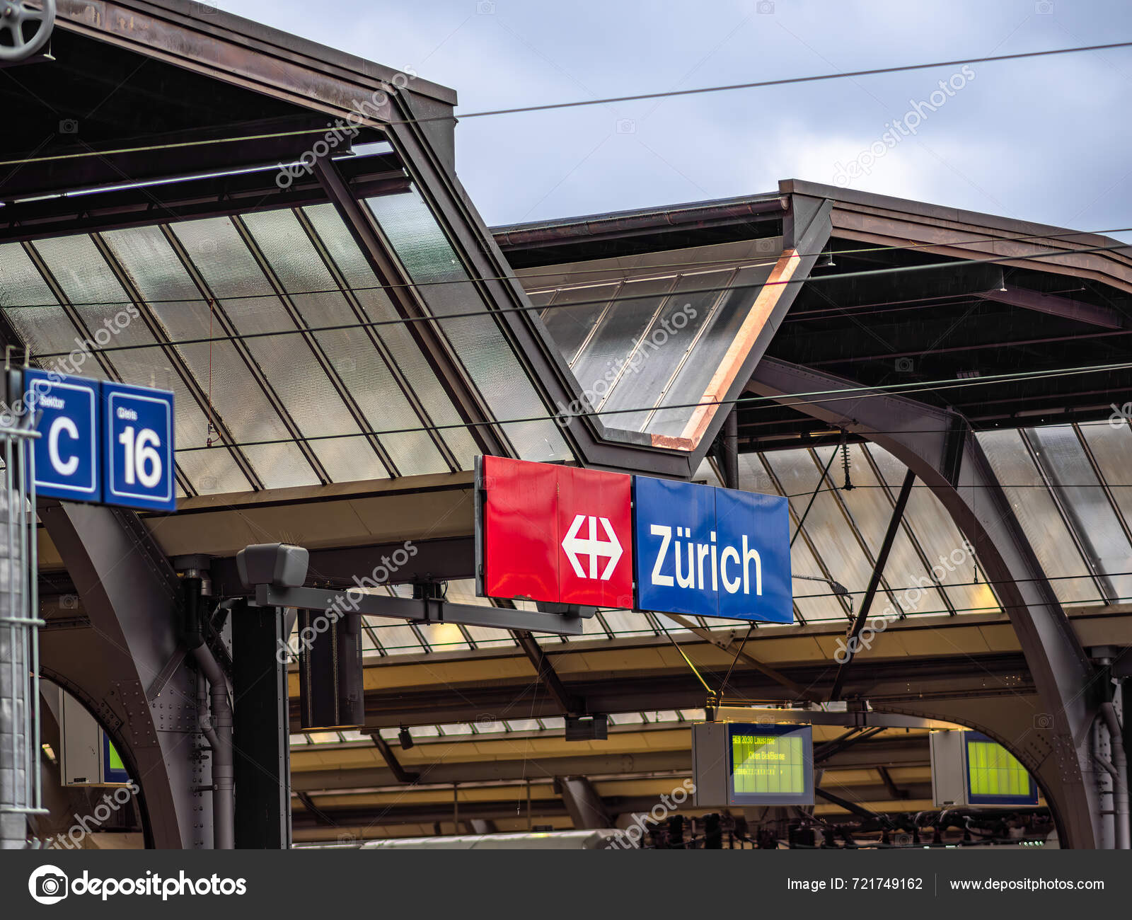 Zurich Switzerland May 2024 Modern Train Station Platform Zurich Zurich ...