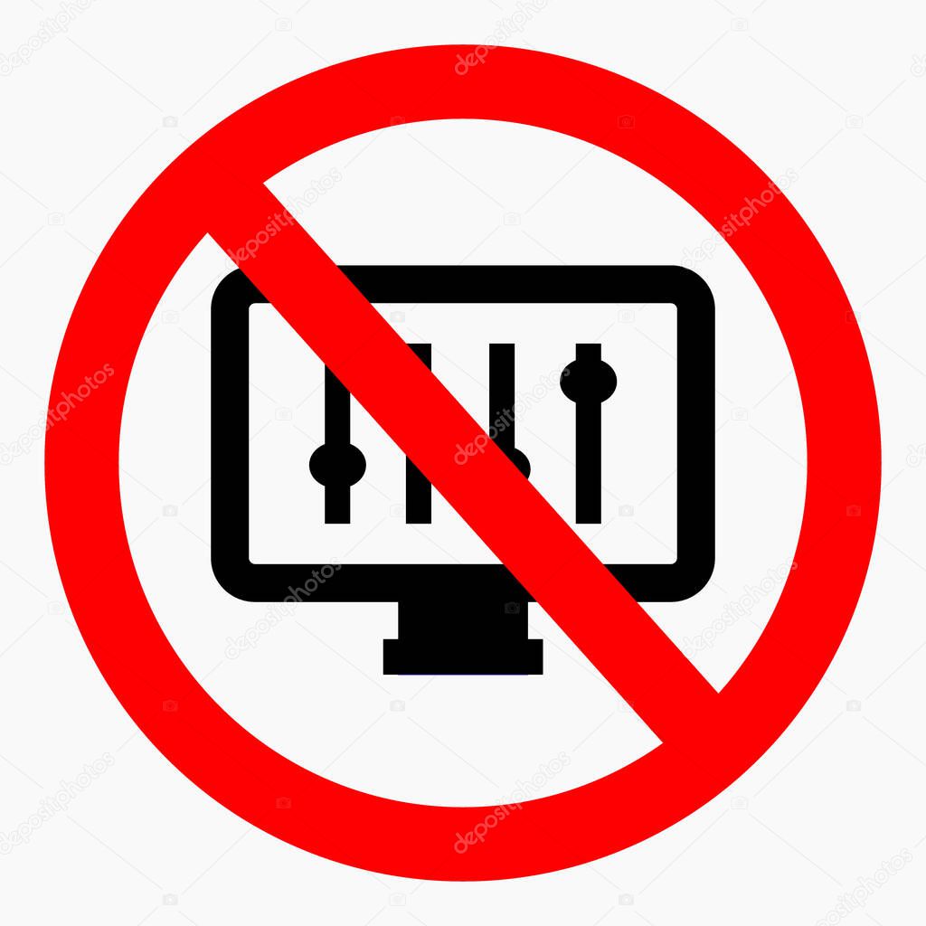 Icono sin ajustes. No ajuste el monitor. No cambie la configuración ...