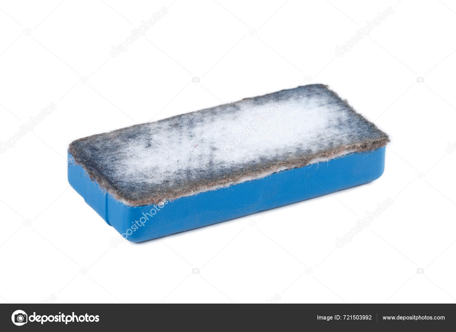 Used Blue Eraser Isolated White — Stock Photo © enJoyiStyle #721503992