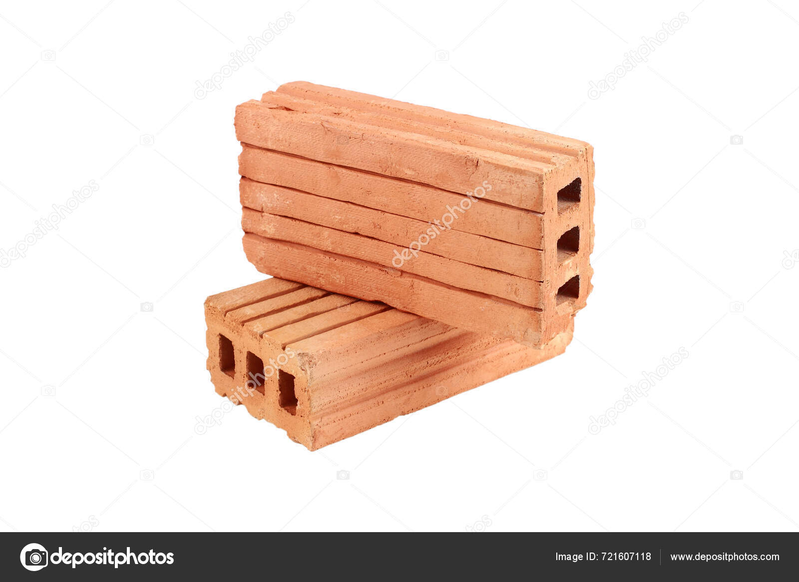 Two Bricks Construction Isolated White — Stock Photo © enJoyiStyle ...