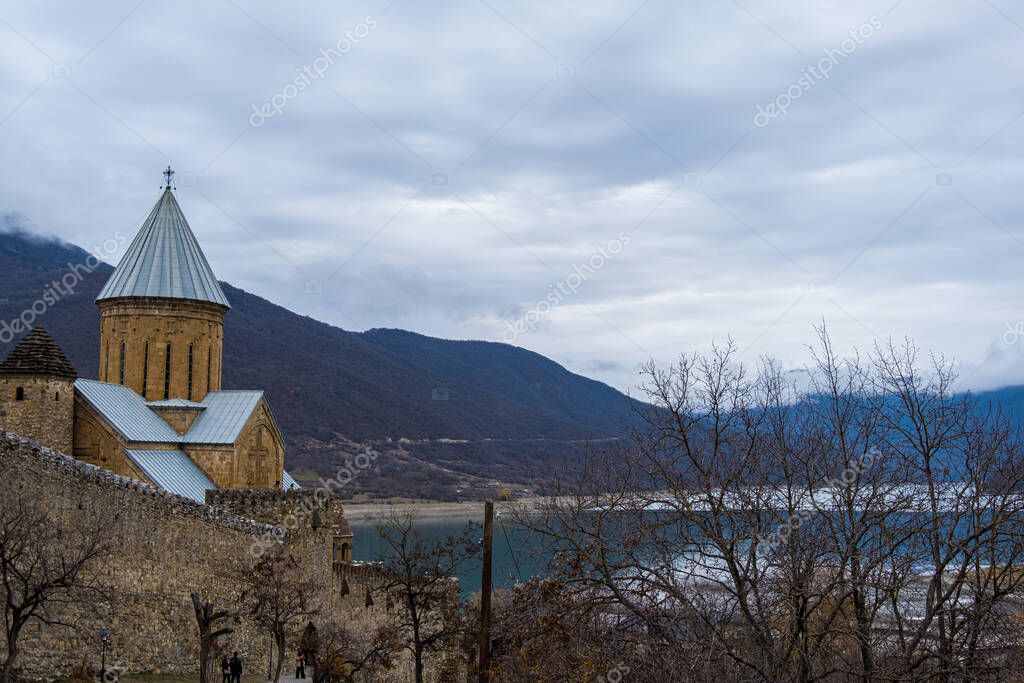 Ananuri, Georgia : 20-11-2022 : amazing view of the Ananuri castle ...