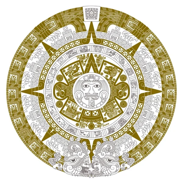 Calendário ritual azteca fotografie, zdjęcia stockowe, Calendário ...