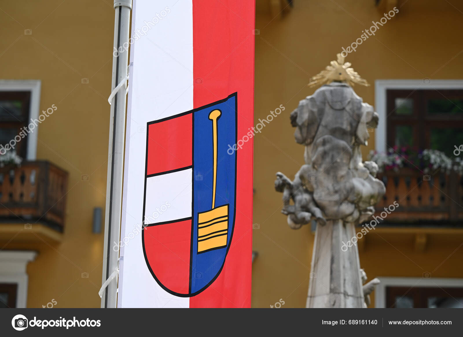Impression Famous Town Hallstatt Lake Hallstatt Picture Community Flag ...