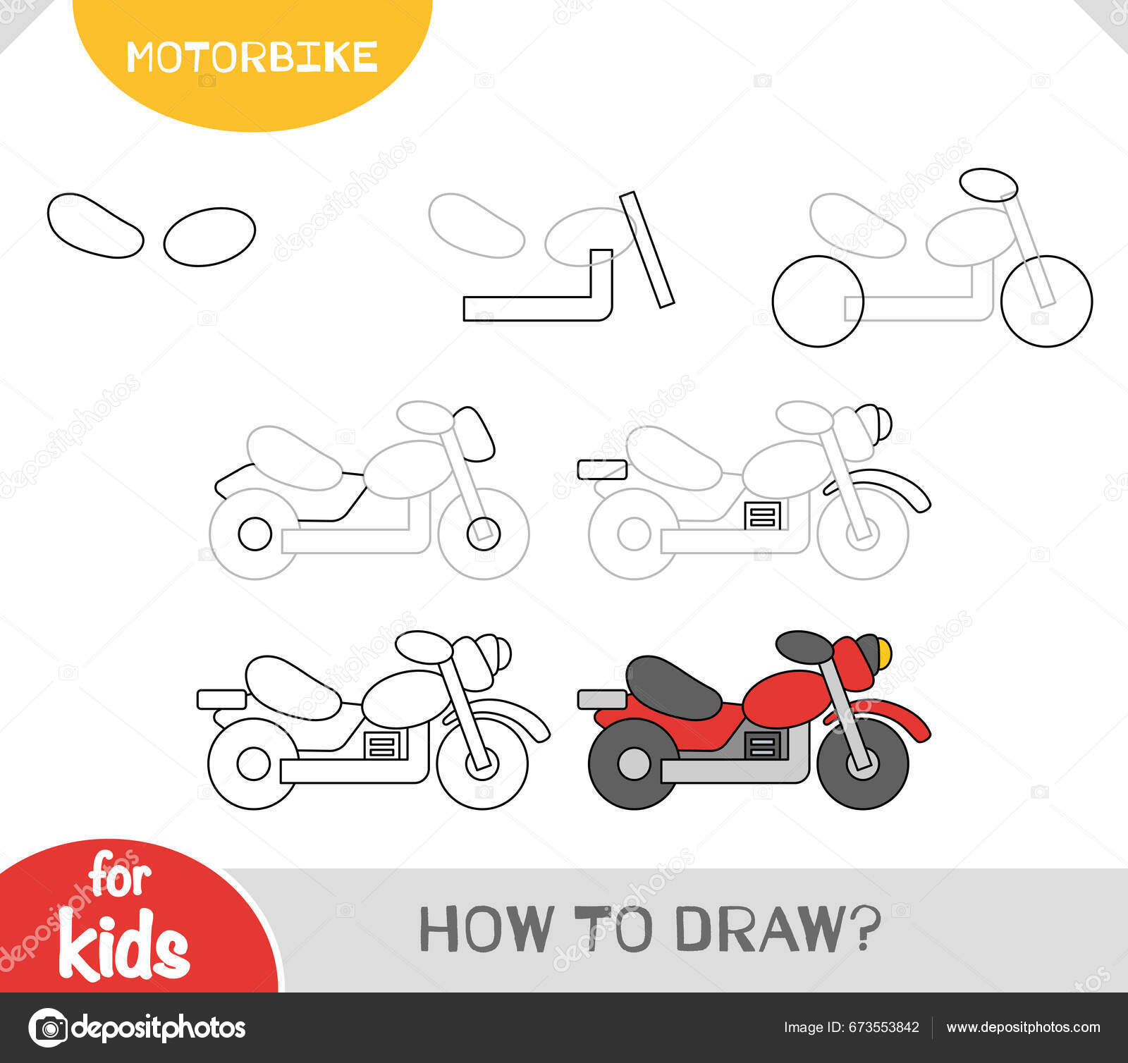 Hogyan Kell Felhívni Motorkerékpár Gyermekek Számára Lépésről Lépésre ...