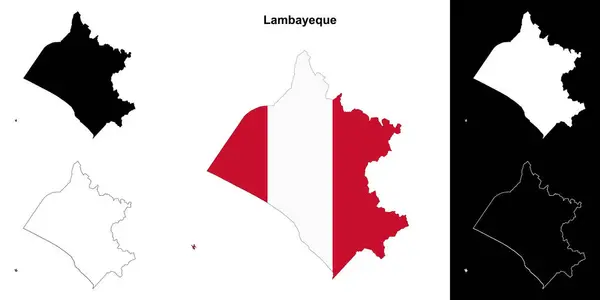 Región de Lambayeque esquema mapa conjunto 2024