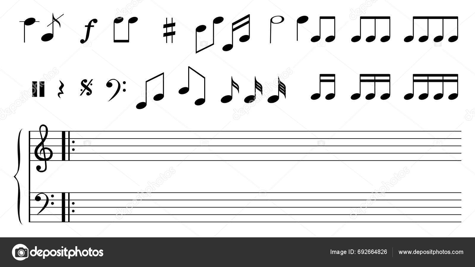 Musik Ark Bakgrund Med Noter Musikblad Musiknoter Musik Lapp Stav vektor av ©lenasergpolll 692664826