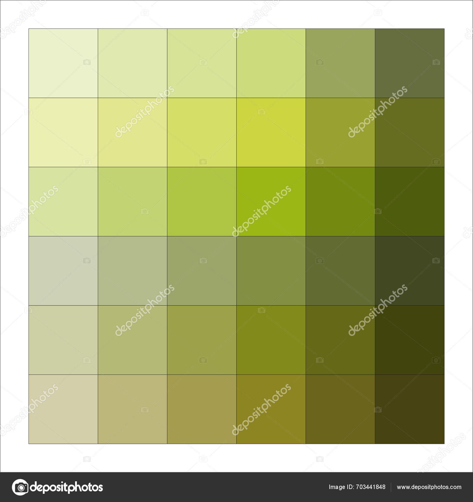 Earthy Green Gradient Squares Olive Moss Soft Transition Nature ...