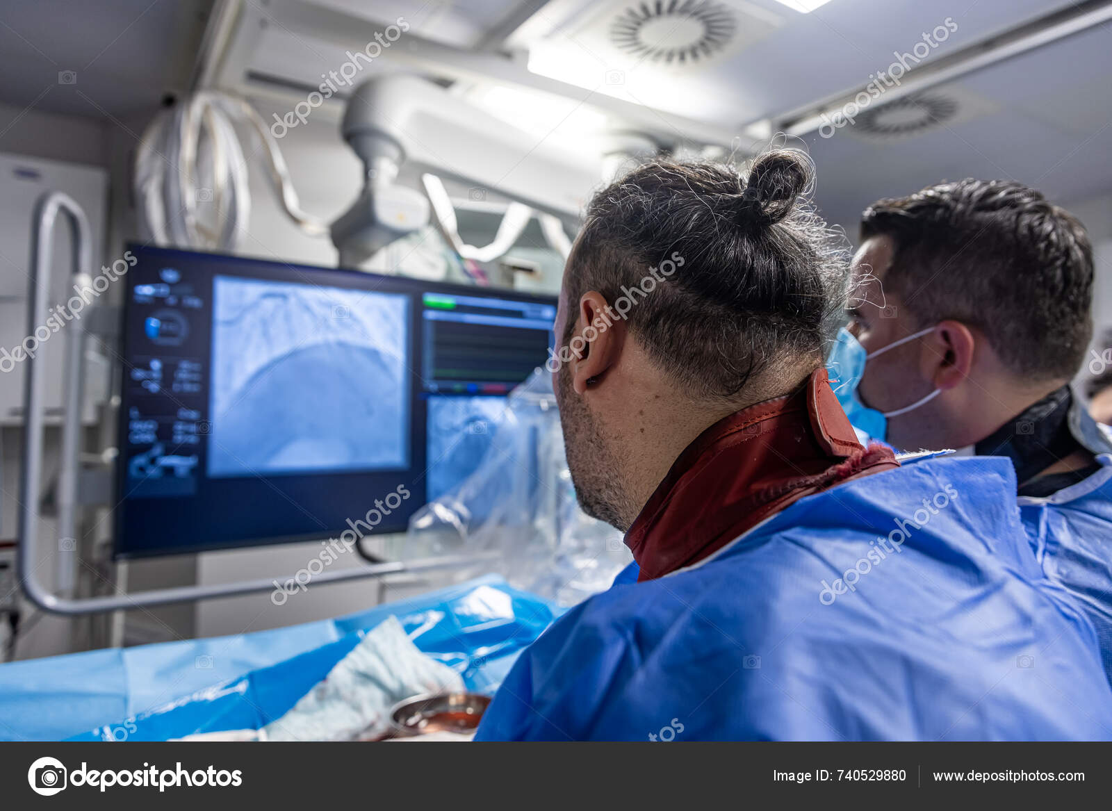 Denizli Turkey February 2024 Doctors Conduct Diagnostic Operation ...