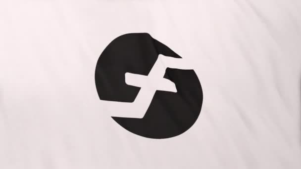 Firo Coin Ícone Logotipo Fundo Banner Bandeira Branca Concept Animação ...