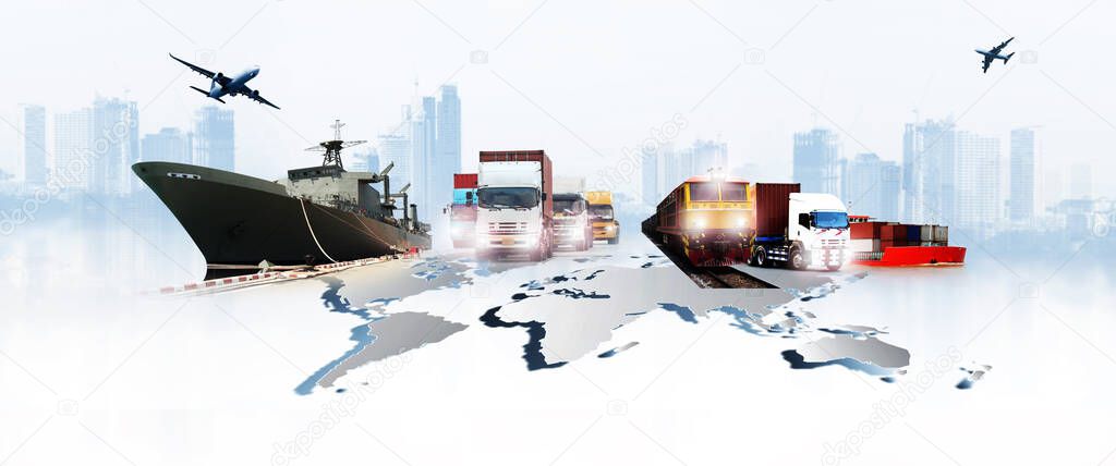 La logística mundial, hay mapa del mundo con la distribución de la red ...