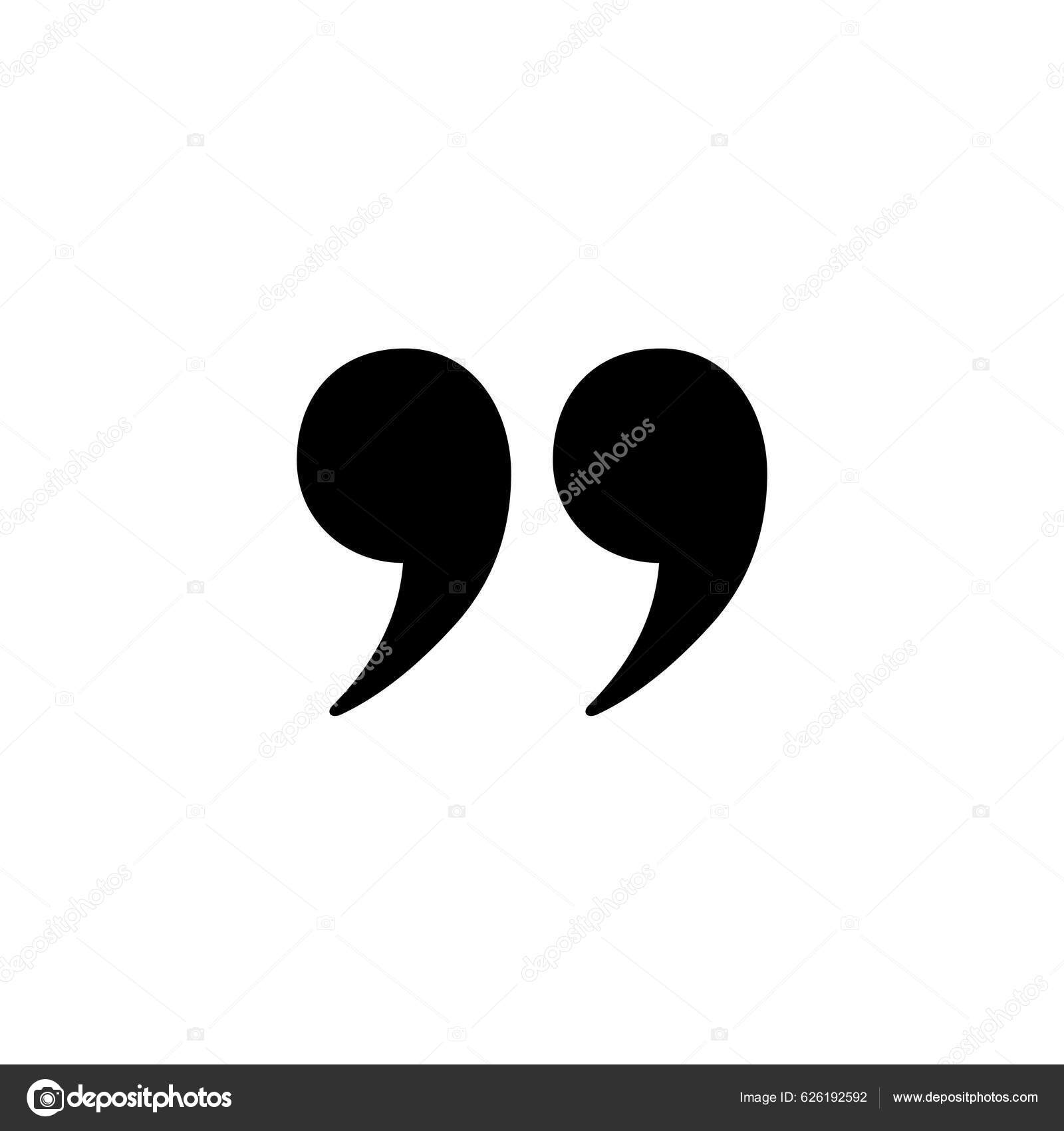 Quote Sign Icon Quotation Mark Symbol Stock Vector Illustration Of
