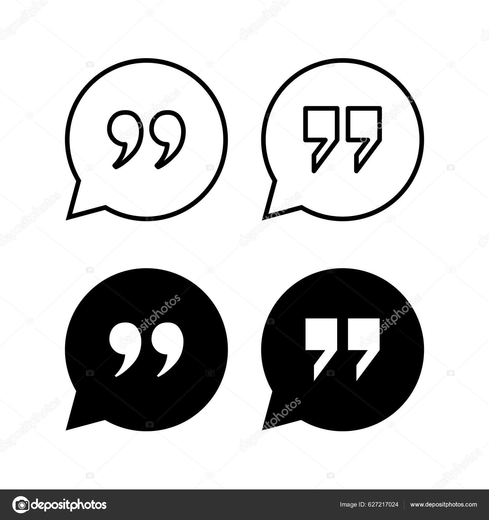 Quote Icon Vector