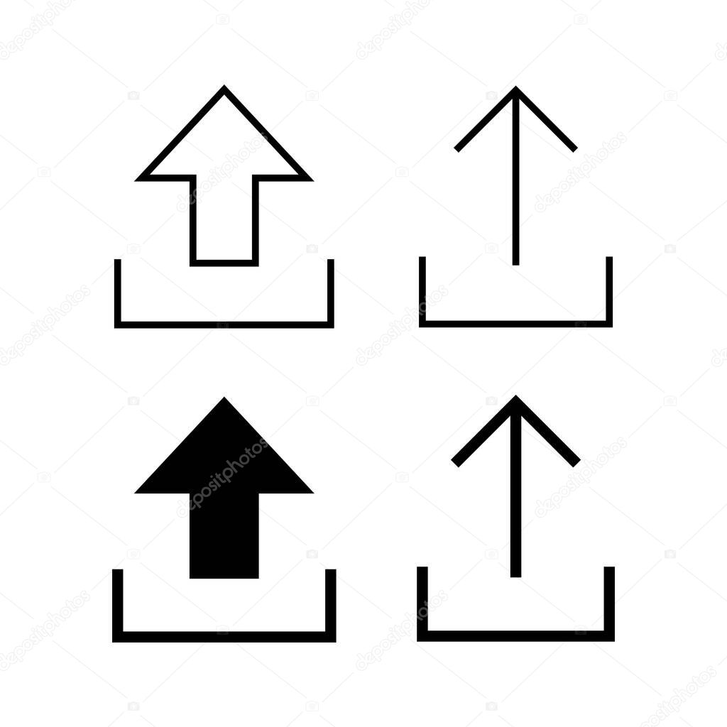 Subir vector de icono para la web y la aplicación móvil. signo y ...